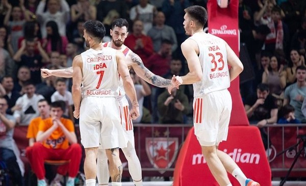 Campazzo y Vildoza se destacaron en el triunfo europeo de Estrella Roja | 0223