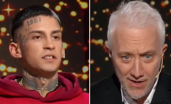 El tenso momento entre L-Gante y Andy Kusnetzoff en El tenso momento entre L-Gante y Andy Kusnetzoff en